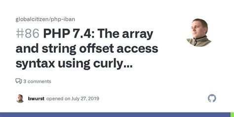 Php 74 The Array And String Offset Access Syntax Using Curly Braces