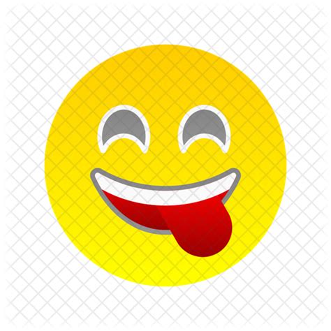 Face Savoring Food Emoji Emoji Icon Download In Gradient Style