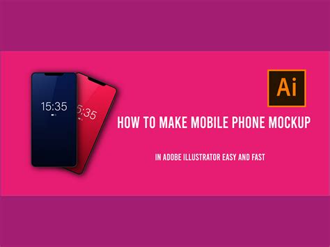 How To Make Mobile Phone Mockup In Adobe Illustrator Tutorial By Kovtok