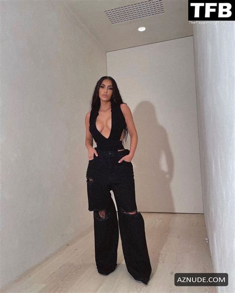 Kim Kardashian Sexy Poses Showing Off Her Big Boobs In A Social Media Photoshoot Aznude