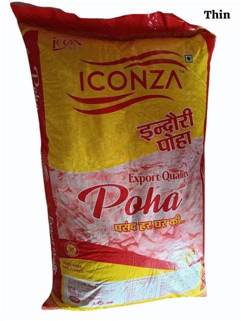 White Iconza Thin Poha At ₹ 1855bag In Indore Id 2854379860688
