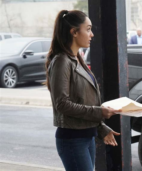 Walker 2021 Micki Ramirez Leather Jacket Lindsey Morgan Jacket