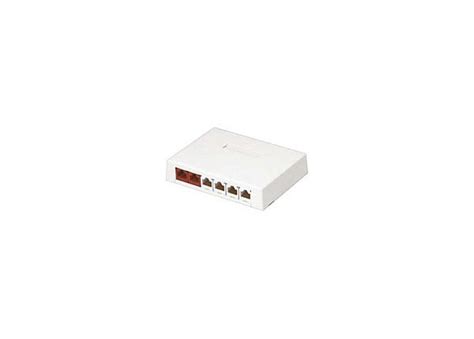 Panduit Mini Com Surface Mount Box 6 Port Off White Cbxd6iw A