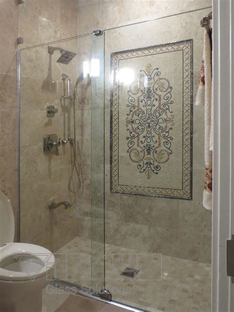 Euro Slide Frameless Shower Doors Vitralum Glass Solutions