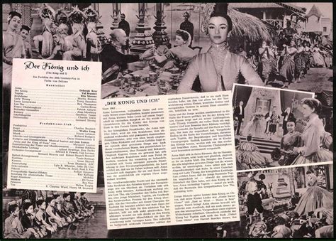 Filmprogramm DNF Der König und ich Deborah Kerr Yul Brynner Rita