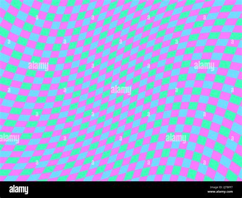 Distorted Mesh Optical Illusion Rave Psychedelic Acid Trip Bright