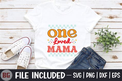 One Loved Mama Retro Mama Svg Graphic By SVG Zone Creative Fabrica
