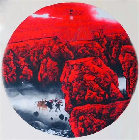 画廊推荐画家高劲松中国红系列 搜狐大视野 搜狐新闻