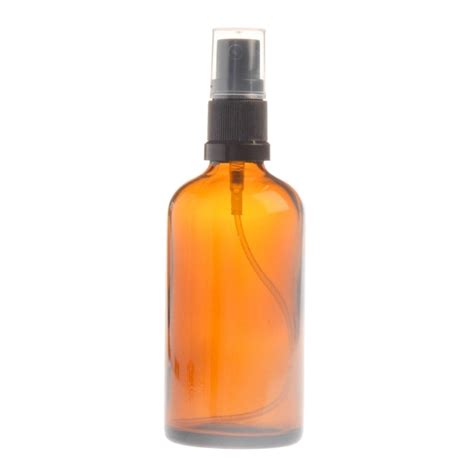Buy 100ml Amber Glass Aromatherapy Bottle With Spritzer Black 18410