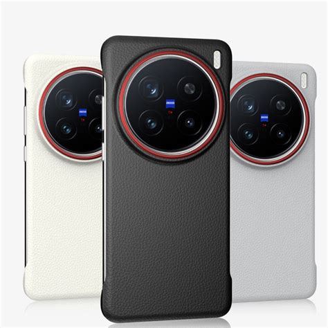Large Hole Lens Frameless Leather Mobile Phone Case For Vivo X Pro Mini X Light And Thin