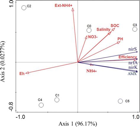Redundancy Analysis Rda Biplot Representing Relationship Between