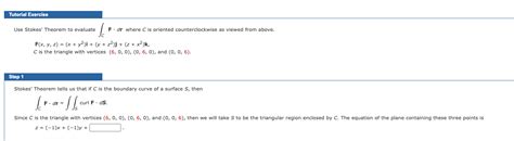 solved use stokes theorem to evaluate ∫cf⋅dr where c is