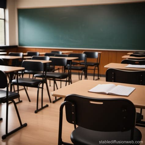 Empty Uncomfortable Classroom Stable Diffusion Online