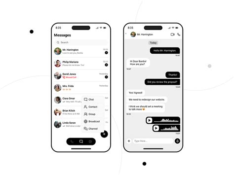 Messenger App Ui Design By Bardia Adibi On Dribbble