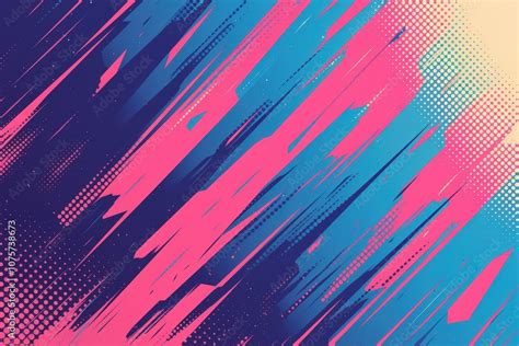 Abstract Comic Inspired Background Featuring Teal And Purple