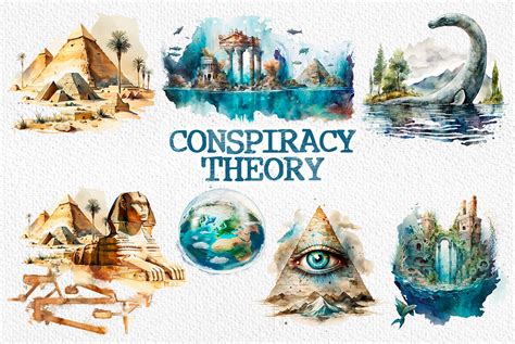 Conspiracy Theory Clipart By Finedigitalarts Thehungryjpeg