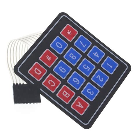 14 44 45 Matrix Arraymatrix Keyboard 16 Key Membrane Switch Keypad