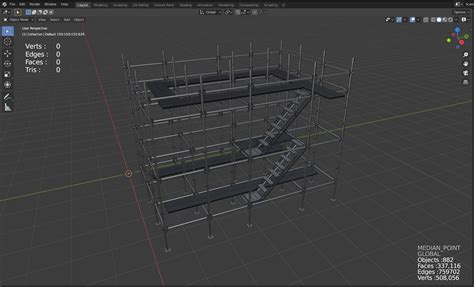 scaffolding 3d model cgtrader