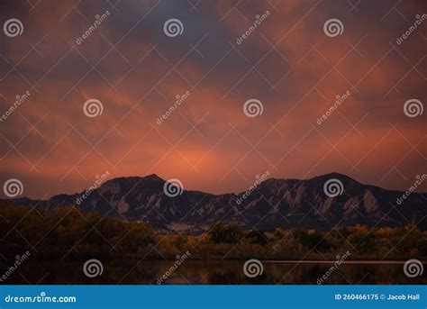 Autumn Sunrise In Boulder Colorado Stock Image Image Of Hills