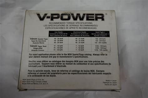 NGK V POWER BKR5EYA SPARK PLUGS PACK OF 4 #2087 NOS | Factory OEM Parts