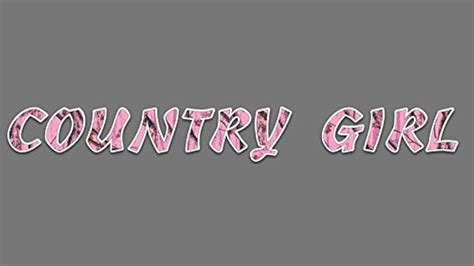 Camo Country Girl Stickers
