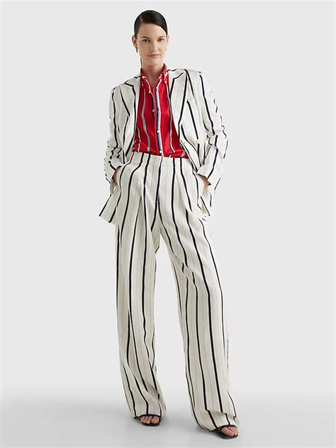 Naval Stripe Relaxed Trousers Blue Tommy Hilfiger