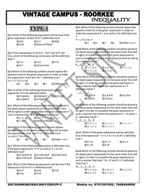 Inequality Pdf Mathematics