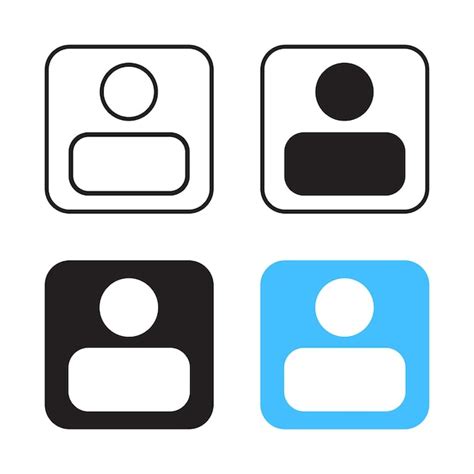 Premium Vector Vector User Icon In Multiple Style