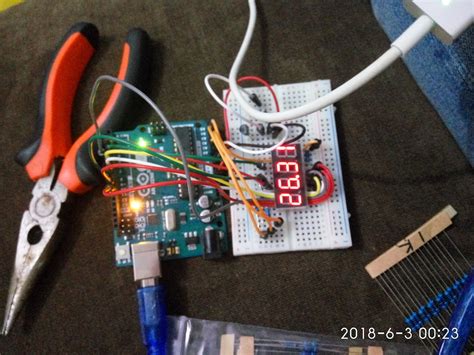 一个java工程师的iot入门之路05 Arduino 4位管显示温度arduino18b20温度传感器连接四位数码管 Csdn博客