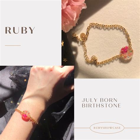 Ruby Showcase ️ Minimalist Ruby Hand Chain 22000 Mmk Ruby ဟာ July Born တွေရဲ့ အဆောင်ကျောက