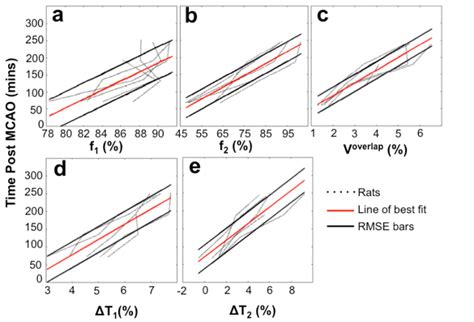 The Relationships Between Time Post Mcao And Qmri Parameters Relevant