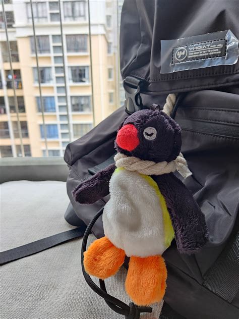 Pingu网红毛绒玩具玩偶搞怪公仔吊索企鹅背包书包钥匙扣包包挂饰 阿里巴巴
