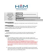 Him Week V Comply With Legal Processes Impacting Health