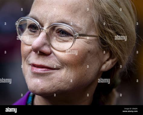 The Hague Sigrid Kaag Minister Of Finance At The Binnenhof Prior To