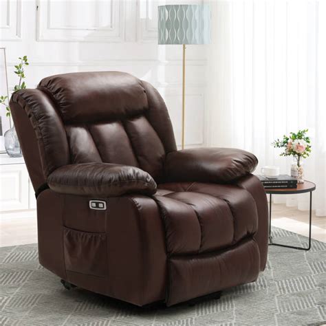 Inbox Zero Larianna Faux Leather Power Reclining Heated Massage Chair