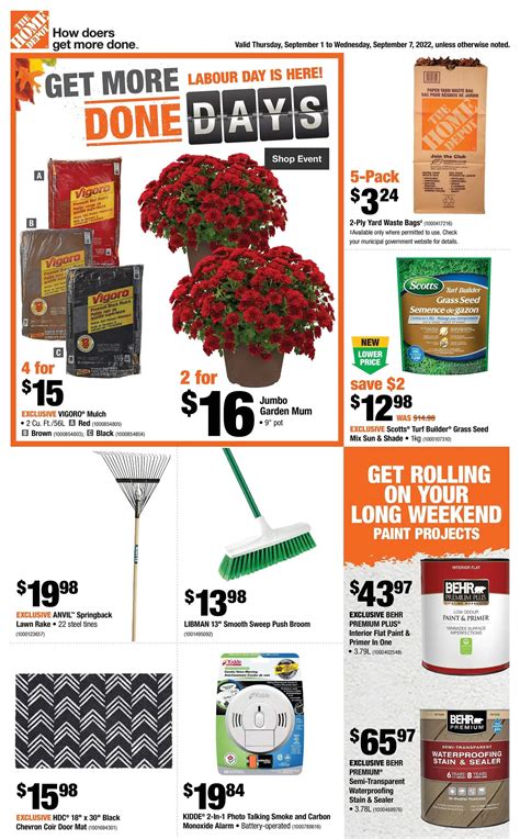 Home Depot Bc Flyer September 1 To 7