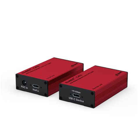 Usb C Extender For Gbps Data W Power Over Cat Ethernet Cable