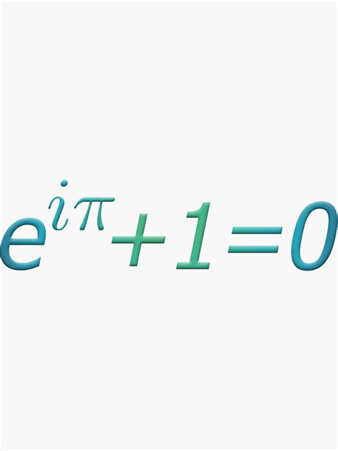 Euler Formula Sticker By Achrafoff Redbubble