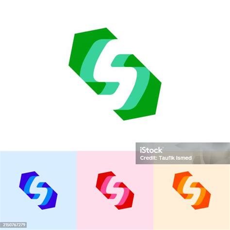 S 편지 모노그램 로고 벡터 템플릿입니다 앰비그램 로고 0명에 대한 스톡 벡터 아트 및 기타 이미지 0명 개념 개념과