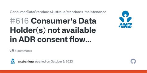 consumer s data holder s not available in adr consent flow