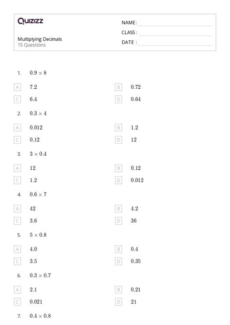 50 Math Worksheets For 6th Year On Quizizz Free And Printable