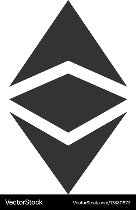 Ethereum Classic Flat Icon Royalty Free Vector Image