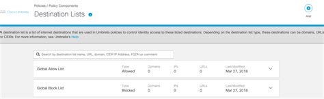 Edit A Destination List