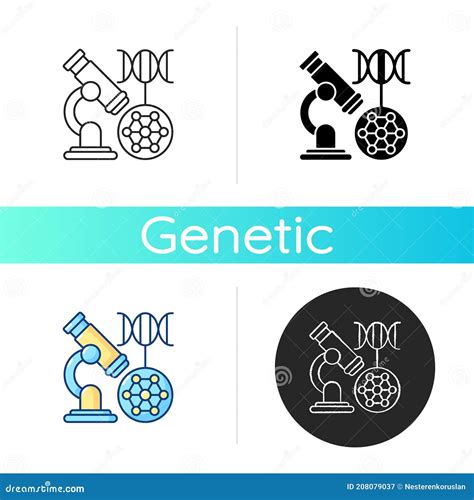 Dna Microarray Icon Cartoon Vector 208079037