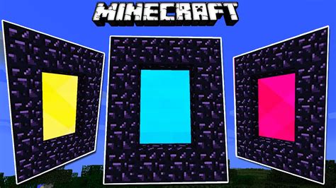 Minecraft Como Hacer Portales De Colores Super Locos Rabahrex Youtube