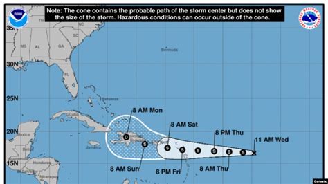Posible ciclón se forma en el Atlántico rumbo al Caribe