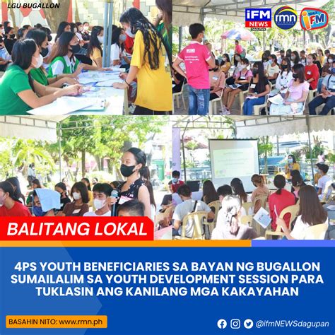 4ps Youth Beneficiaries Sa Bayan Ng Bugallon Sumailalim Sa Youth