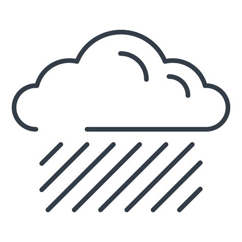Cloud With Rain Vector Isolated Flat Icon Weather Design Element Vector Art At Vecteezy