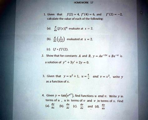 solved homework given that f 2 4 f 4 6 and f 2 2