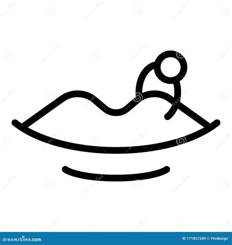 Lips Shape Piercing Icon Outline Style Stock Vector Illustration Of
